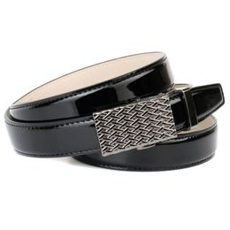 Anthoni Crown Damen Lederg&uuml;rtel, schwarz, Gr. 110, unifarben, Leder, G&uuml;rtel, Automatik Dameng&uuml;rtel mit filigraner Schlie&szlig;e