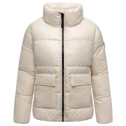 Kurzjacke Navahoo "Eispracht 14", Damen, Gr. L (40), cream, Obermaterial: 100% Polyester, Innenfutter: 100% Polyester, Wattierung: 100% Polyester, Ärmelfutter: 100% Polyester, gerade hüftbedeckend, hoch geschlossener Ausschnitt, Ärmel ohne Ärmelschlitz elastischer Bund mit Gummizug,mit innenliegendem Gummizug, Jacken, Kurze gesteppte Damen Winterjacke
