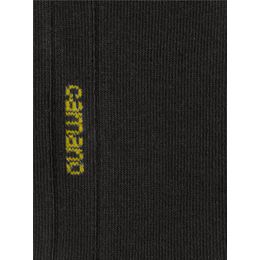 Camano Damen Kurzsocken, Gr. 3, schwarz, 78% Baumwolle, 20% Polyamid, 2% Elasthan, Socken