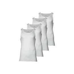 Tom Tailor Herren Unterhemd "Unterhemd 4er Pack", Gr. L, wei&szlig;, Obermaterial: 100% Baumwolle CO., Unterhemden