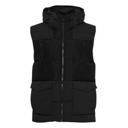 INDICODE Herren Steppweste "Steppweste IDFlikko", schwarz, Gr. L, Obermaterial: 100% Polyester PES., Westen
