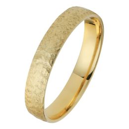Firetti Damen Trauring "Schmuck Geschenk Gold 750 Hochzeit Ehering "LIEBE"", 66, ohne Brillant, Gelbgold 375, 4mm, gold, Gelbgold 375, Fingerringe,