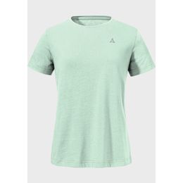 Schöffel SCHÖFFEL Damen Funktionsshirt "T Shirt Hohberg L", grün, Gr. 42, Oberstoff: 60% Baumwolle 40% Polyester, Shirts