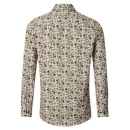 Casamoda Herren Langarmhemd "Casamoda Freizeithemd Print", beige, Gr. XL, bedruckt, 100% Baumwolle, Hemden