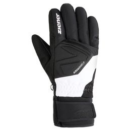 Ziener Herren Skihandschuhe "GATIS-Z AS glove man", wei&szlig;, Gr. 9,5, Polyester, Handschuhe