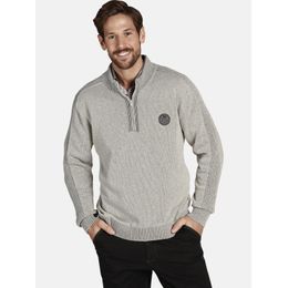 Jan Vanderstorm Herren Troyer "Pullover BENJAS", beige, Gr. XXXL, unifarben, Obermaterial: 50% Baumwolle CO. 50% Polyacryl PAN., Pullover