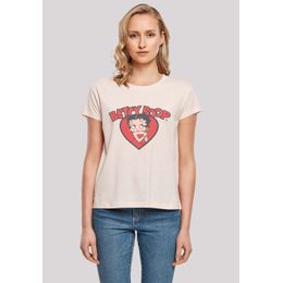 T-Shirt F4NT4STIC "Betty Boop Love Red Dress", Damen, Gr. L, rosa (pink), Obermaterial: 100% Baumwolle, oversize, Rundhals, ohne B&uuml;ndchen, Shirts T-Shirt, Premium Qualit&auml;t