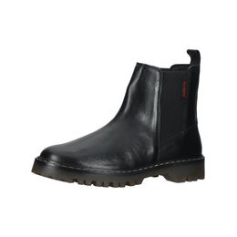 Kickers Damen Stiefelette "Kickers Stiefelette Leder/Textil", Gr. 38, schwarz, Leder, Textil, Schuhe