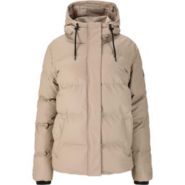 WEATHER REPORT Damen Outdoorjacke "Audrey"beige, Gr. 46, kariert, unifarben, 100% Polyester, Jacken, in wasserfester Qualit&auml;t