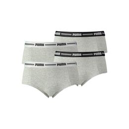 Puma Damen Panty "Panty 4er Pack", Gr. L, grau, Obermaterial: 57% Baumwolle CO. 38% Modal CMD. 5% Elasthan EL., Unterhosen