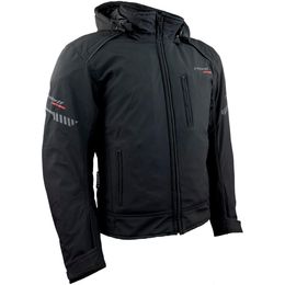 Roleff Motorradjacke "Softshell RO 1513", 7XL, schwarz, Jacken, 7 Taschen, 4 Bel&uuml;ftungsl&ouml;cher, mit Sicherheitsstreifen