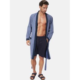 Hausanzug Babista, blau, Obermaterial: 60% Baumwolle CO. 40% Polyester COOLMAX PES(Coolmax)., Hausm&auml;ntel, "Morgenmantel QUARIN"