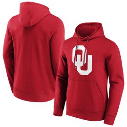 Fanatics Damen Kapuzenpullover "Fanatics Hoodie Oklahoma Sooners Primary Logo Graphic", rot, Gr. XXXL, 80% Baumwolle, 20% Polyester, Pullover
