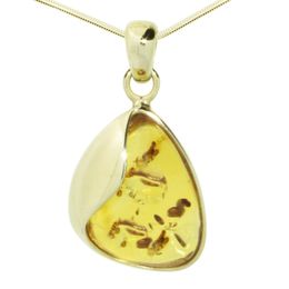 OSTSEE-SCHMUCK Damen Kette mit Anh&auml;nger "OSTSEE-SCHMUCK Kette mit Anh&auml;nger Jeska 28 mm", 42cm, Gelbgold 333, L: 42, gold, Gelbgold 333, Halsketten