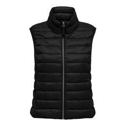 Only CARMAKOMA Damen Steppweste "CARTAHIA LW QUILTED WAISTCOAT OTW", schwarz, Gr. M, unifarben, Web, Obermaterial: 100% Nylon, Westen