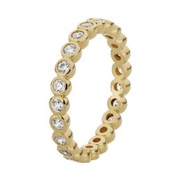 OROLINO Damen Fingerring "333/- Gelbgold glanz synth. Zirkonia", 054 (17,2), Gold, gelb, Gold, Fingerringe