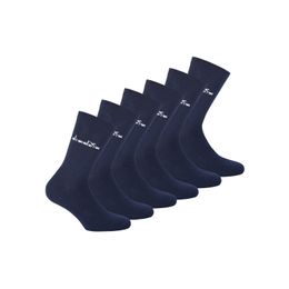 Diadora Herren Kurzsocken "Socken 6er Pack", Gr. 35, blau, Obermaterial: 80% Baumwolle CO. 18% Polyester PES. 2% Elasthan EL., Socken