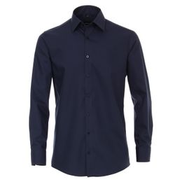 Venti Herren Businesshemd "Venti Businesshemd Langarm uni", blau, Gr. 41, unifarben, 100% Baumwolle, Hemden
