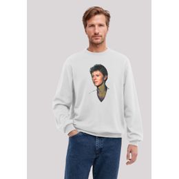F4NT4STIC Herren Sweatshirt "TV Times Pop Star David Bowie 1977", wei&szlig;, Gr. M, Obermaterial: 80% Baumwolle, 20% Polyester, Sweatshirts, Premium