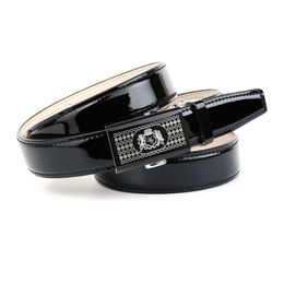 Anthoni Crown Damen Lederg&uuml;rtel, schwarz, Gr. 105, unifarben, Leder, G&uuml;rtel, mit silberfarbener Glas-Schlie&szlig;e in Bicolor-Optik