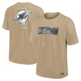 Nike Damen T-Shirt "Nike T-Shirt Miami Dolphins Nike Max 90", braun, Gr. XL, 100% Baumwolle, Shirts