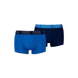 Puma Herren Boxershorts "Boxershort 2er Pack", Gr. XL, blau, Obermaterial: 95% Baumwolle CO. 5% Elasthan EL., Unterhosen