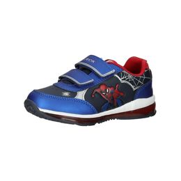 Geox Mädchen Sneaker "Geox Sneaker Lederimitat/Textil", Gr. 24, blau, Lederimitat, Textil, Schuhe