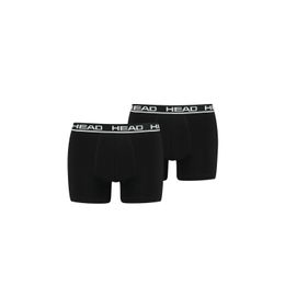 Head Herren Boxershorts "Boxershort Basic Boxer 2P 2er Pack", Gr. XL, schwarz, Obermaterial: 95% Baumwolle CO. 5% Elasthan EL., Unterhosen
