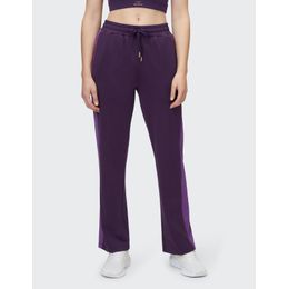 Venice Beach Damen Sweathose "SWEATHOSE TRISHA"eggplant_crocus, Gr. XS, Obermaterial: 92% Polyester, 8% Elasthan, Hosen