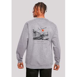 F4NT4STIC Herren Sweatshirt "Escape Discover the World Town Train Station", grau, Gr. XXL, Obermaterial: 50% Baumwolle, 50% Polyester, Sweatshirts,