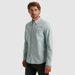 PME-Legend PME LEGEND Herren Langarmhemd, blau, Gr. XXL, unifarben, Web, Obermaterial: 97% Baumwolle, 3% Elasthan, Hemden, mit Manschetten