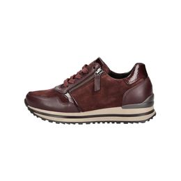 Gabor COMFORT Damen Sneaker "Gabor Comfort Sneaker Veloursleder", Gr. 39merlot, Veloursleder, Schuhe