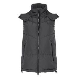 oxmo Damen Steppweste "Steppweste OXJuliette", grau, Gr. S, Obermaterial: 100% Polyester PES., Westen