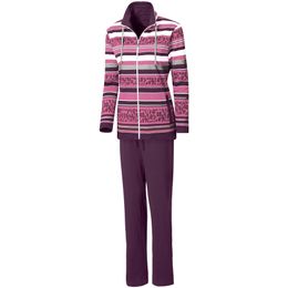 Hajo Damen Hausanzug, Gr. 36, lila, 62% Baumwolle, 38% Polyester, Homewear-Sets