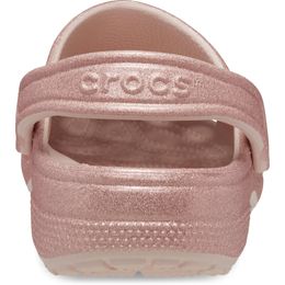 Crocs Damen Hausschuh "Classic Glitter Clog, Badesandale", Gr. 41, rosa, Croslite , Glitzer, Schuhe, Sommerschuh, Schlappen, Schlupfschuh mit Glitzer