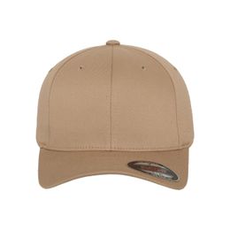 Flexfit Damen Flex Cap "Flexfit Unisex Flexfit Combed"khaki, Gr. S, unifarben, 63% Polyester, 34% Baumwolle, 3% Elasthan, Caps