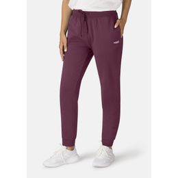 STOOKER WOMEN Damen Sporthose "JUDY Season Edition Sporthose", lila, Gr. S, angeraute Sweatware, 60% Baumwolle, 40% Polyester, Hosen, Sporthose