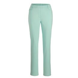 GOLDNER Damen Schlupfhose "Baumwollhose mit Dehnbund", gr&uuml;n, Casual, Gr. 48, Obermaterial: 98% Baumwolle CO. 2% Elasthan EL., Hosen, keine/nicht