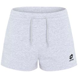 Lotto Damen Sweatshorts, grau, Gr. XS, unifarben, 75% Baumwolle, 22% Polyester, 3% Viskose, Hosen, - mit praktischem Kordelzug