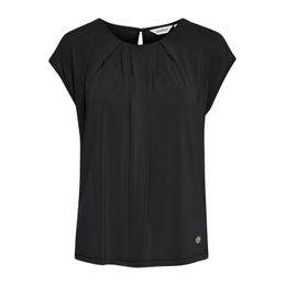 oxmo Damen Shirttop "Blusentop OXBjalla", schwarz, Gr. M, Obermaterial: 64% Modal CMD. 36% Polyester PES., Tops