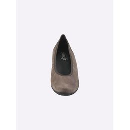 Casual Looks Damen Pumps, Gr. 37, grau, Glattleder, Nubukleder, Rindsleder, Schuhe