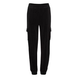 oxmo Damen Sweathose "Sweathose OXMitala", schwarz, Gr. M, unifarben, Obermaterial: 95% Polyester PES. 5% Elasthan EL., Hosen