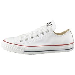 Converse Damen Sneaker "Chuck Taylor All Star Basic Leather Ox", Gr. 40, wei&szlig;, Leder, Schuhe