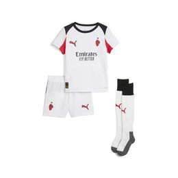 Puma Jungen Trainingsanzug "AC Milan 25/26 Auswärtstrikot-Minikit Kinder", weiß, Gr. 116, Obermaterial: 100% Polyester; Rippe: 100% Polyester,