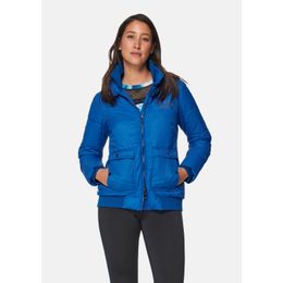 Madeleine Mode MADELEINE Damen Outdoorjacke "Outdoorjacke Sportive Jacke mit Kapuze, Stehkragen", blau, Modern, Gr. 40, Obermaterial: 100% Polyamid PA., Jacken
