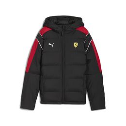 Puma Damen Daunenjacke "Scuderia Ferrari Sportswear MT7 Pufferjacke Jugendliche", schwarz, Gr. 116, Obermaterial: 100% Polyester; Futter: 100%