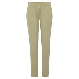s.Oliver Damen Relaxhose, Gr. 32, gr&uuml;n, Rippware, Obermaterial: 100% Baumwolle, unifarben, Basic, Hosen, Sweathose aus Ripp-Qualit&auml;t mit