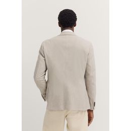 Bugatti Herren Sakko, beige, Gr. 56, unifarben, 41% Polyester, 30% Viskose, 17% Baumwolle, 9% Leinen, 3% Elasthan, Sakkos, mit Reverskragen und