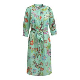 Milano Italy Damen Sommerkleid, bunt, Gr. 38, Web, Material: 100% Baumwolle, Kleider, mit Bindeg&uuml;rtel