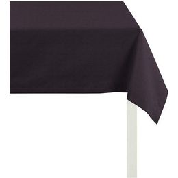 Tischdecke Apelt, B:140cm L:250cm, schwarz, Baumwolle, Polyester, Tischdecken, "4362 Rips - UNI", Wasser- und Schmutzabweisend